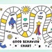 Printable Good Behavior Chart - Yellow - Etsy
