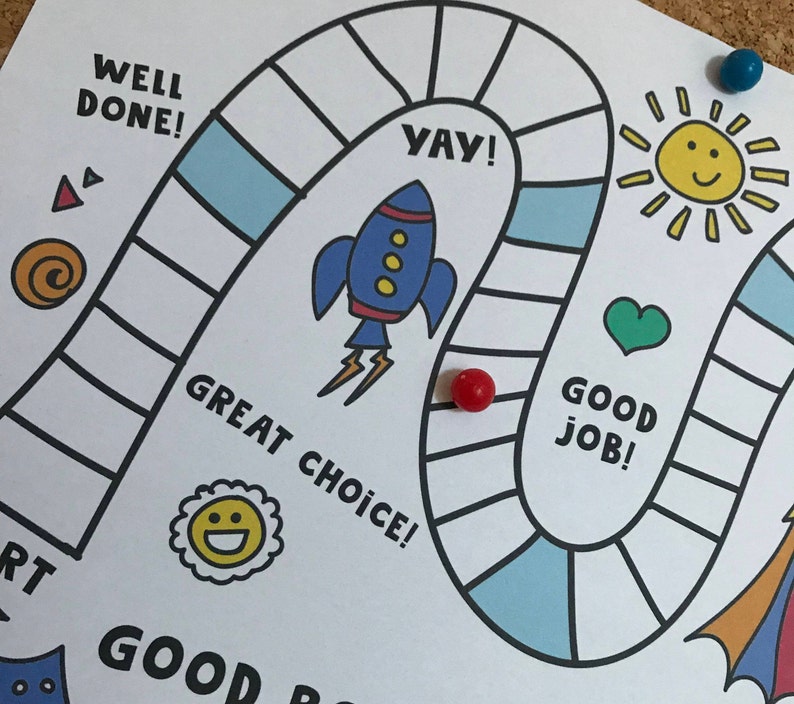 Printable Good Behavior Chart - Pink - Etsy