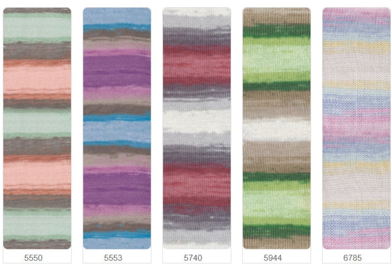 Alize Diva Batik Hilo de punto Hilo de ganchillo Hilo | Etsy