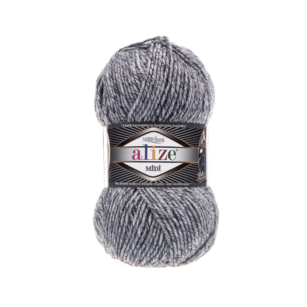 Alize Superlana Midi, Knitting Yarn, Acrylic Yarn, Wool Yarn, Hand ...