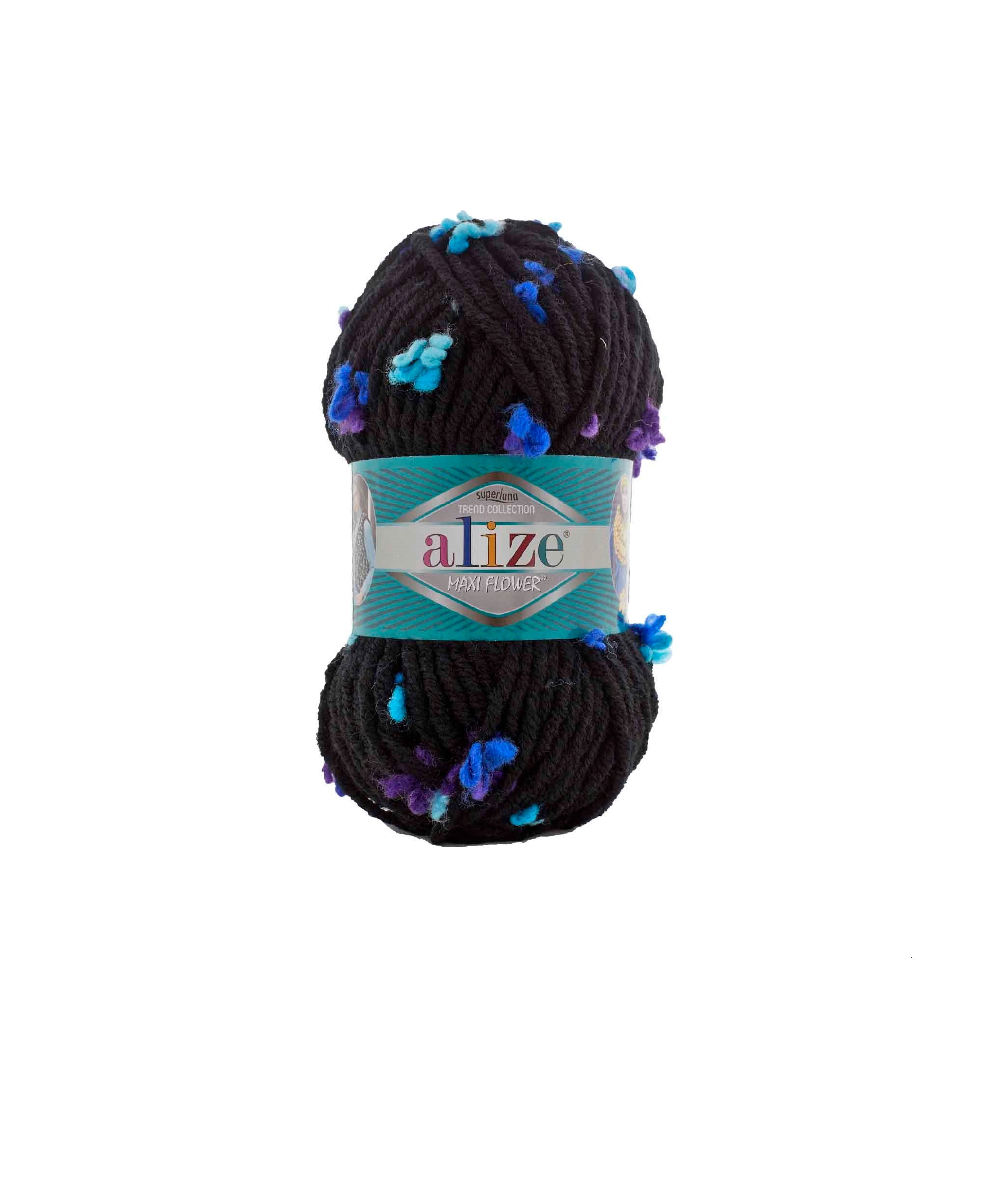 Alize Superlana Maxi Flower Wool Yarn Acrylic Yarn Super - Etsy Australia