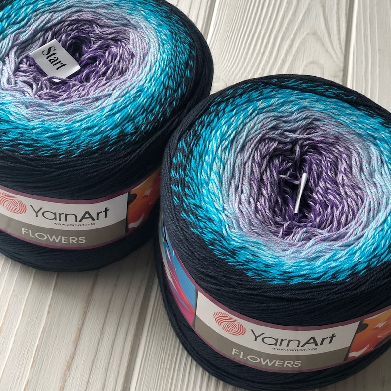 Yarnart Flowers Batik Yarn Knitting Yarn Acrylic Yarn Soft | Etsy