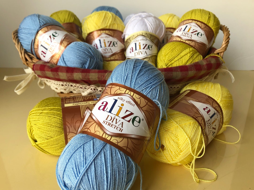 Alize Diva Stretch, Bikini Yarn, Bikini Stretch, Elastic Swimsuit Yarn ...