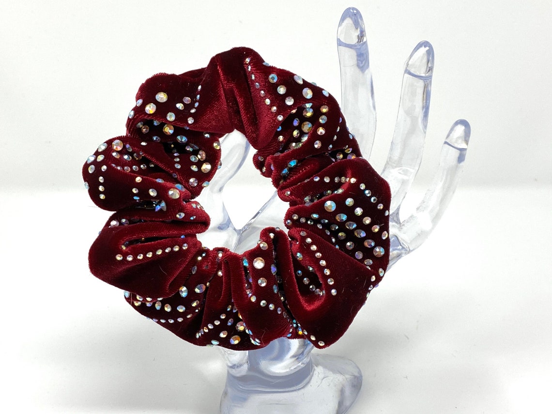 Rhinestone Scrunchie Diamond Lattice Bling Scrunchies | Etsy