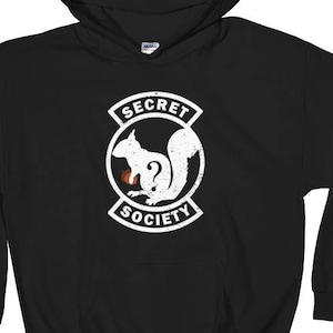 Funny Squirrel Hoodie Super Secret Squirrel Society Intel Pullover ...