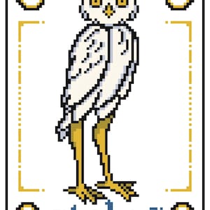 Stolas Cross Stitch Pattern, Owl Cross Stitch, Demonic, Gothic Decor ...
