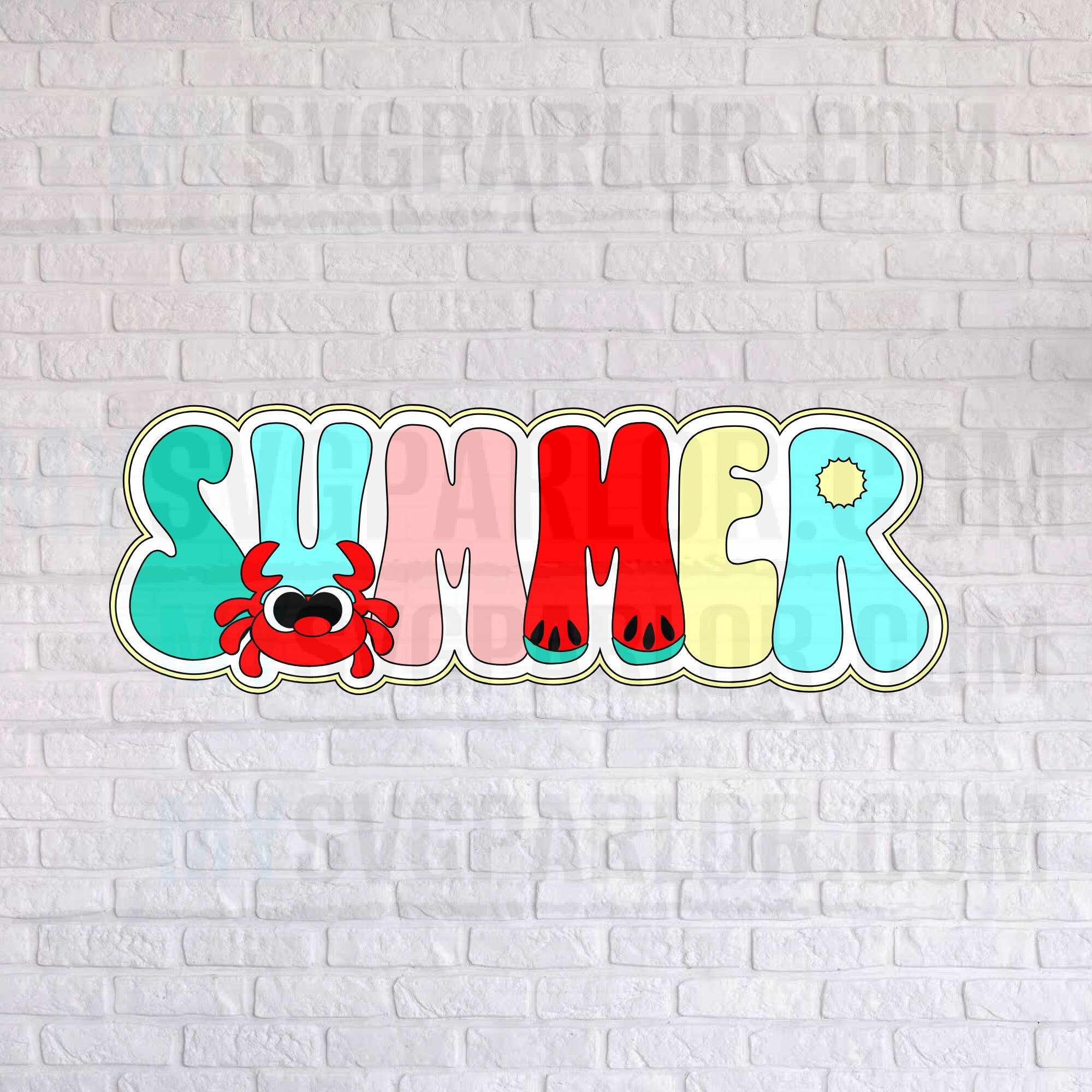 SVG Summer Scrapbook Title summer Cutting File Title for Scrapbooking ...