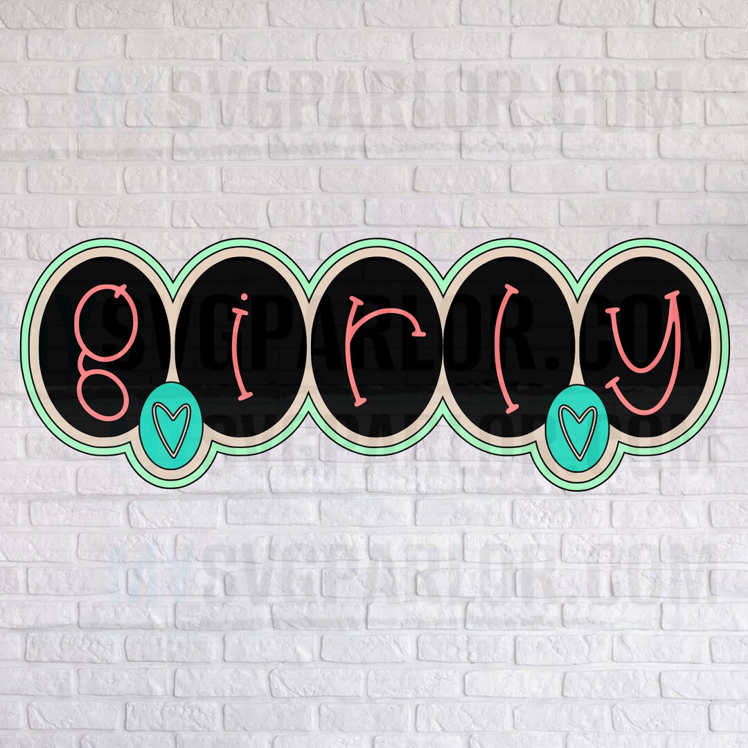 SVG Girly Cutting File Title Princess Girl for Scrapbooking Baby ...