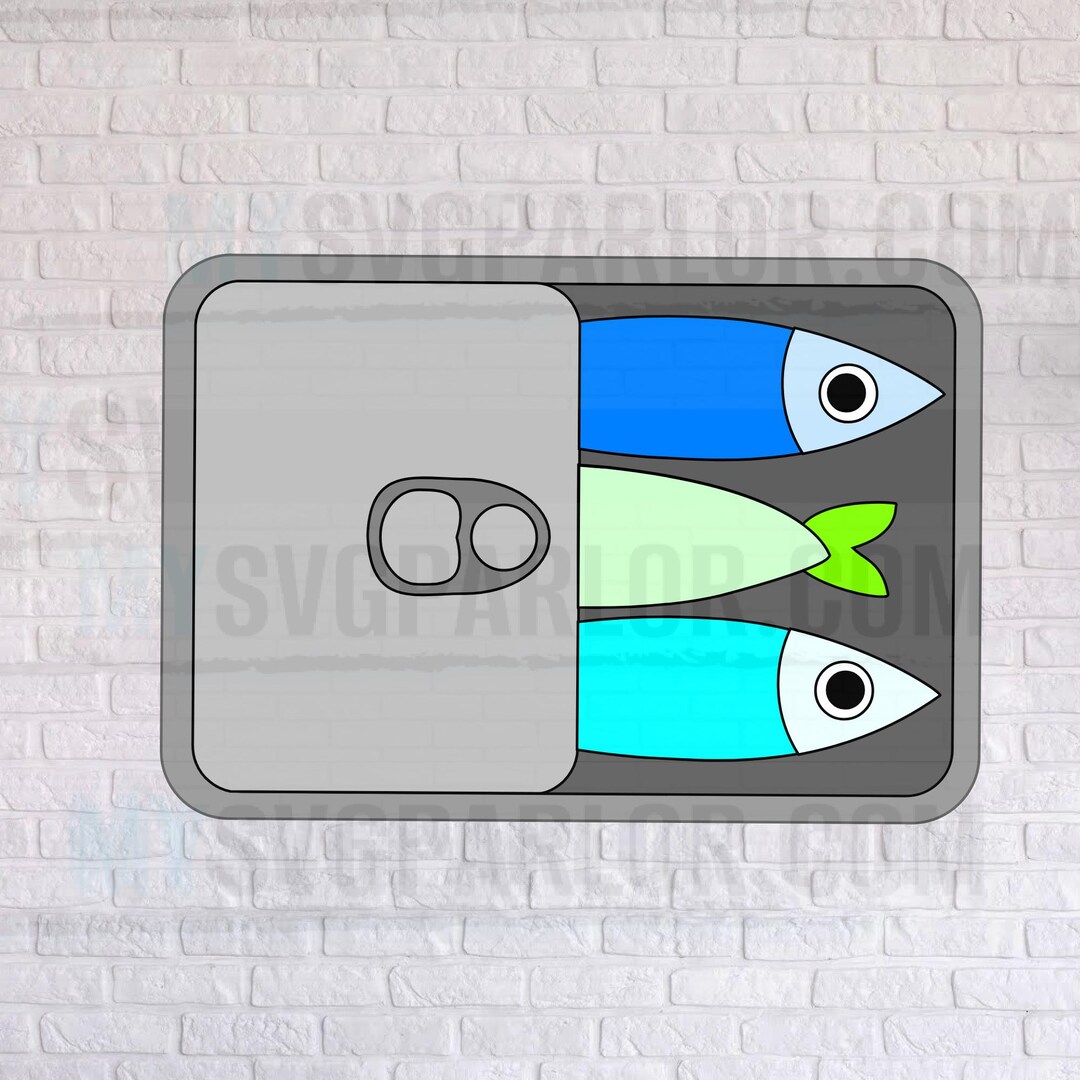 SVG Sardine Cutting File Fish Card Embellishment Scrapbooking Paper ...