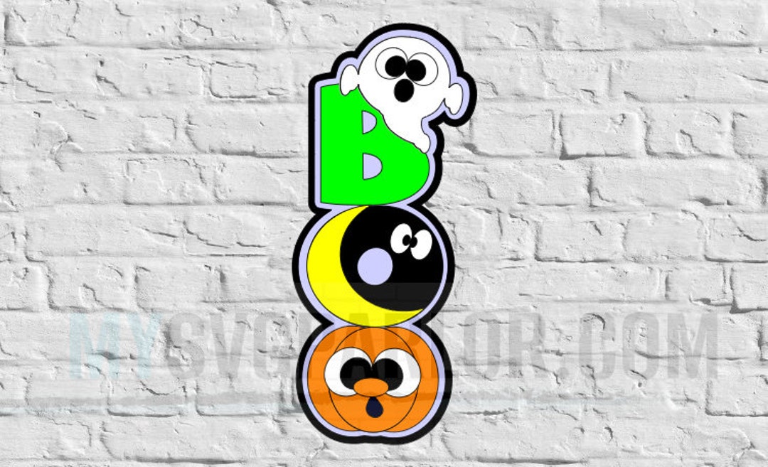 Halloween BOO SVG File: Spooky Vibes Cutting File (digital Download) - Etsy