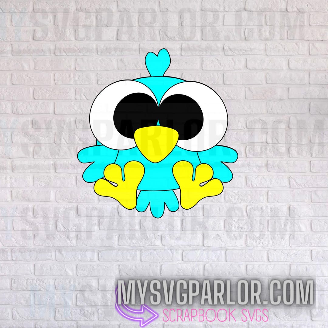 SVG Bluebird Eye Cutting File Chubby Bird for Scrapbooking Cards Cake ...