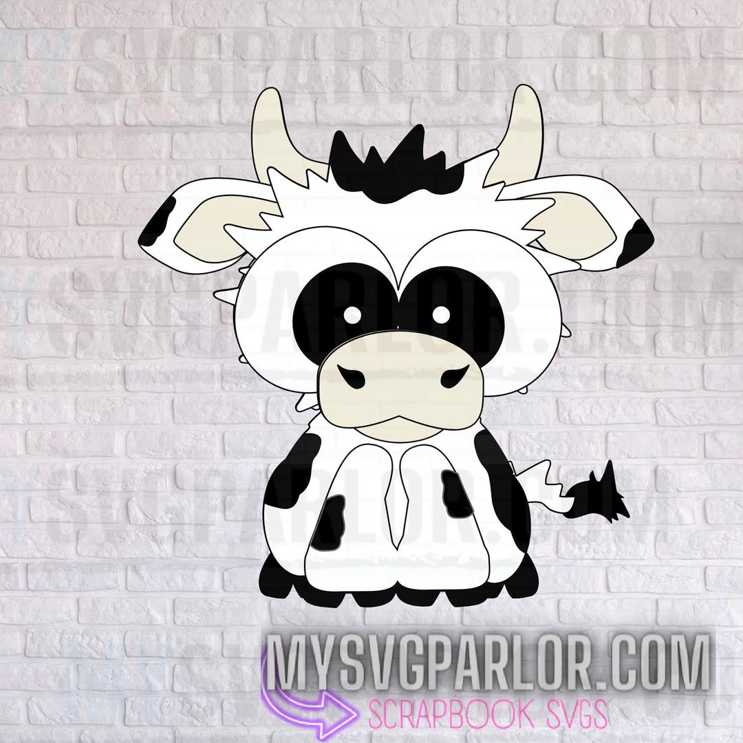 SVG Frazzled Cow Cutting File for Crafts Scrapbooking Download File ...
