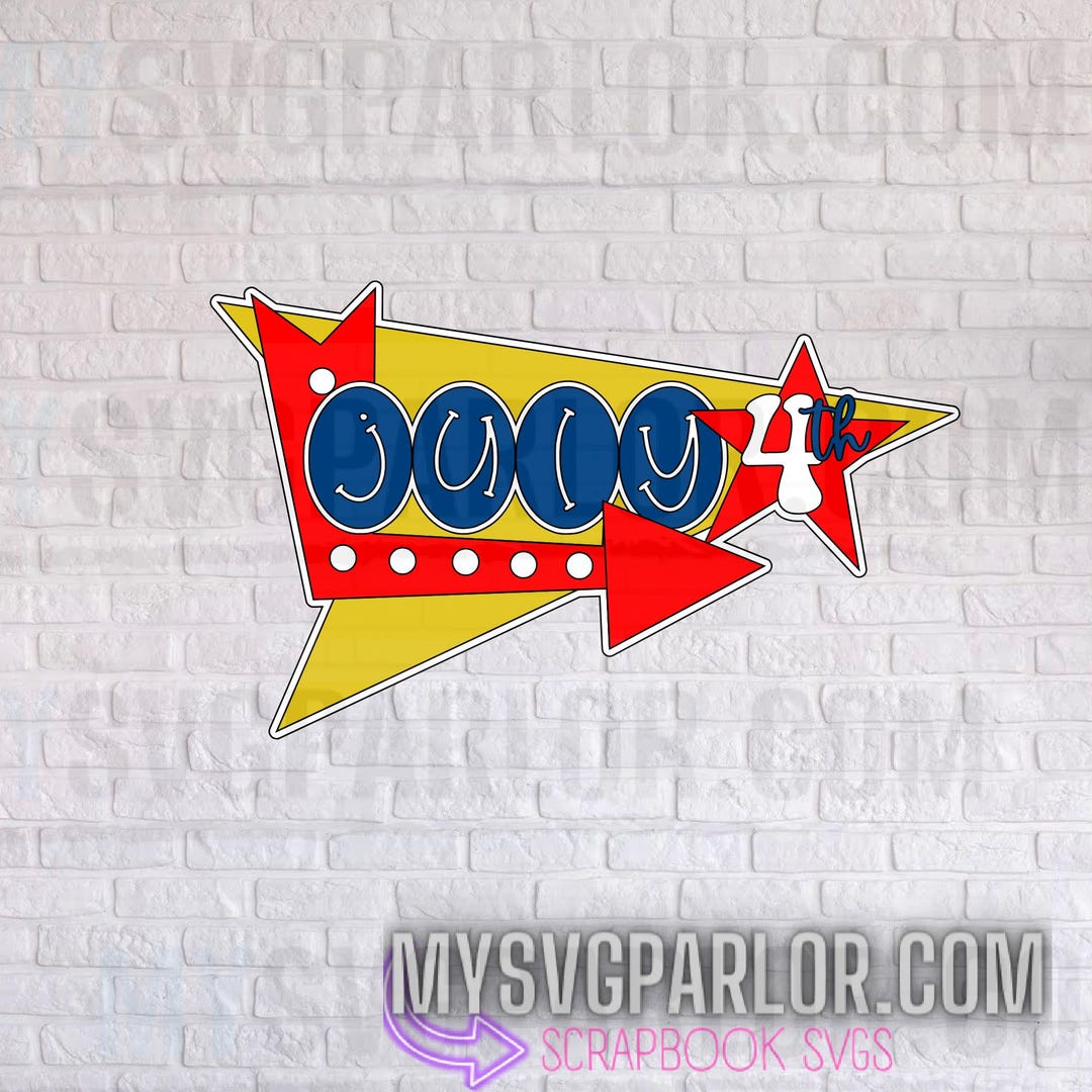 SVG July 4th Cutting File Independence Day Title for Scrapbooking Paper ...