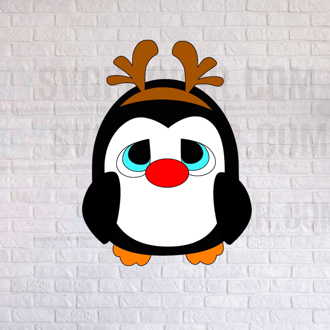 SVG Reindeer Penguin Cutting File Christmas Winter Theme for ...