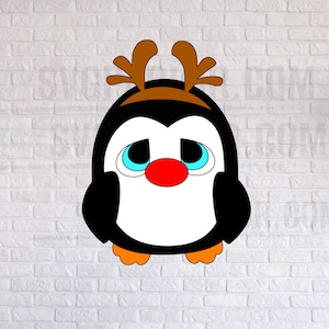 SVG Reindeer Penguin Cutting File Christmas Winter Theme for ...