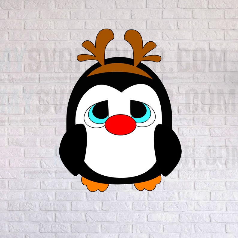 SVG Reindeer Penguin Cutting File Christmas Winter Theme for ...