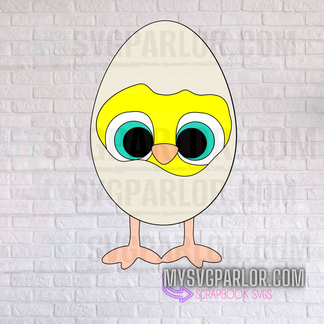 SVG Chick Baby Hatching Cutting File Baby Bird Easter for Scrapbooking ...