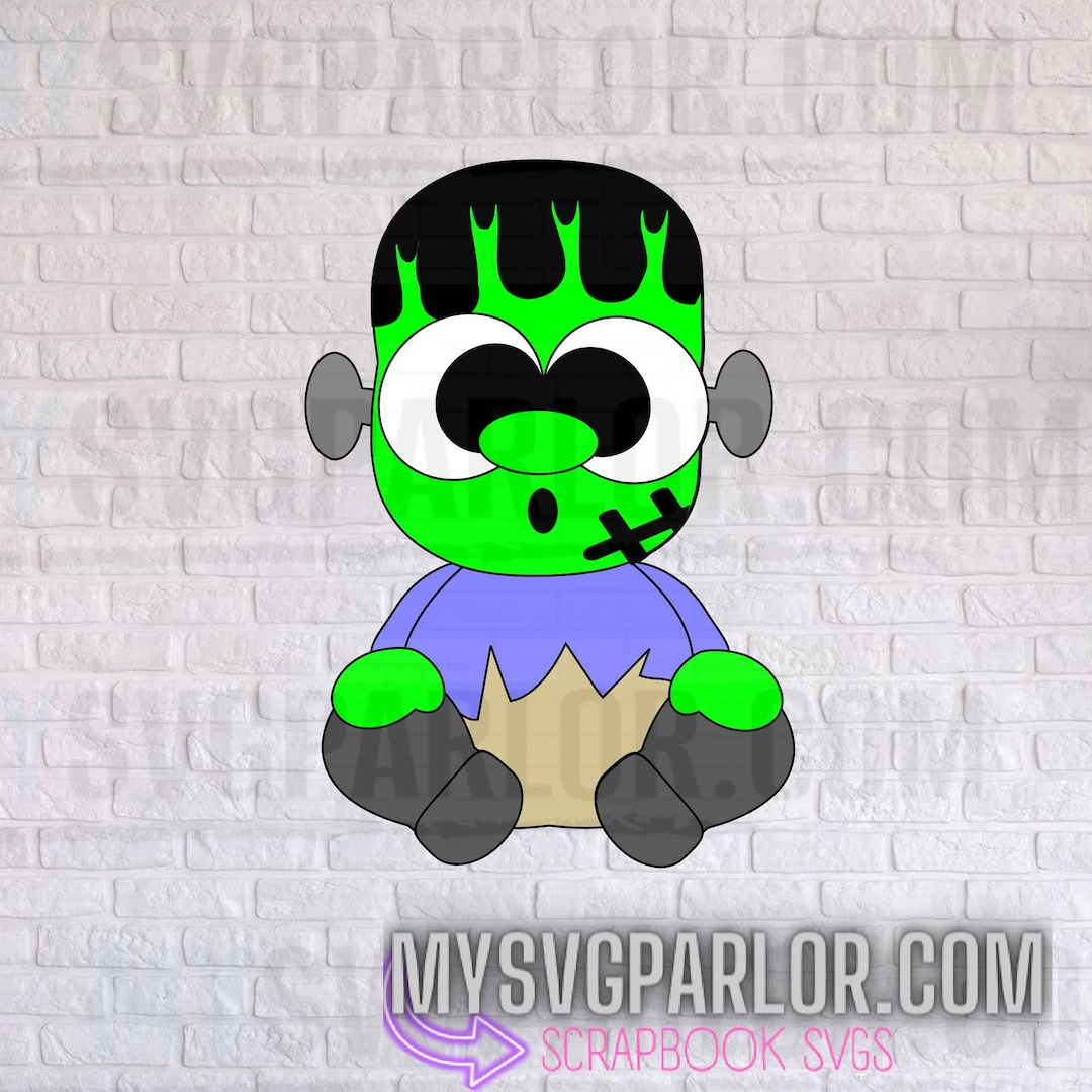 SVG Halloween Frank Cutting File for Scrapbooking Cards Cake Toppers ...