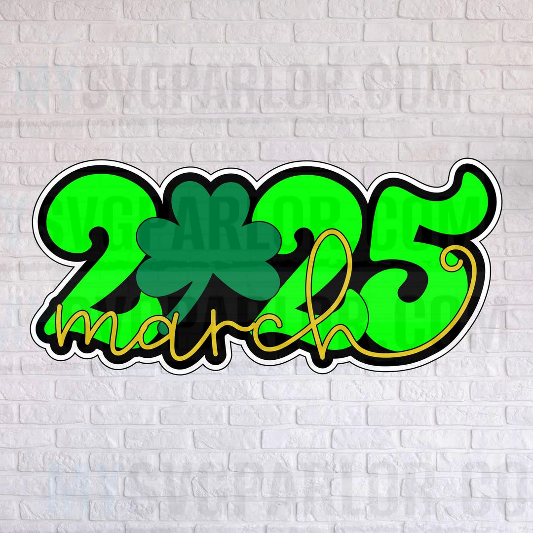 2025 March SVG File: Scrapbooking & Card Making (download Only) - Etsy