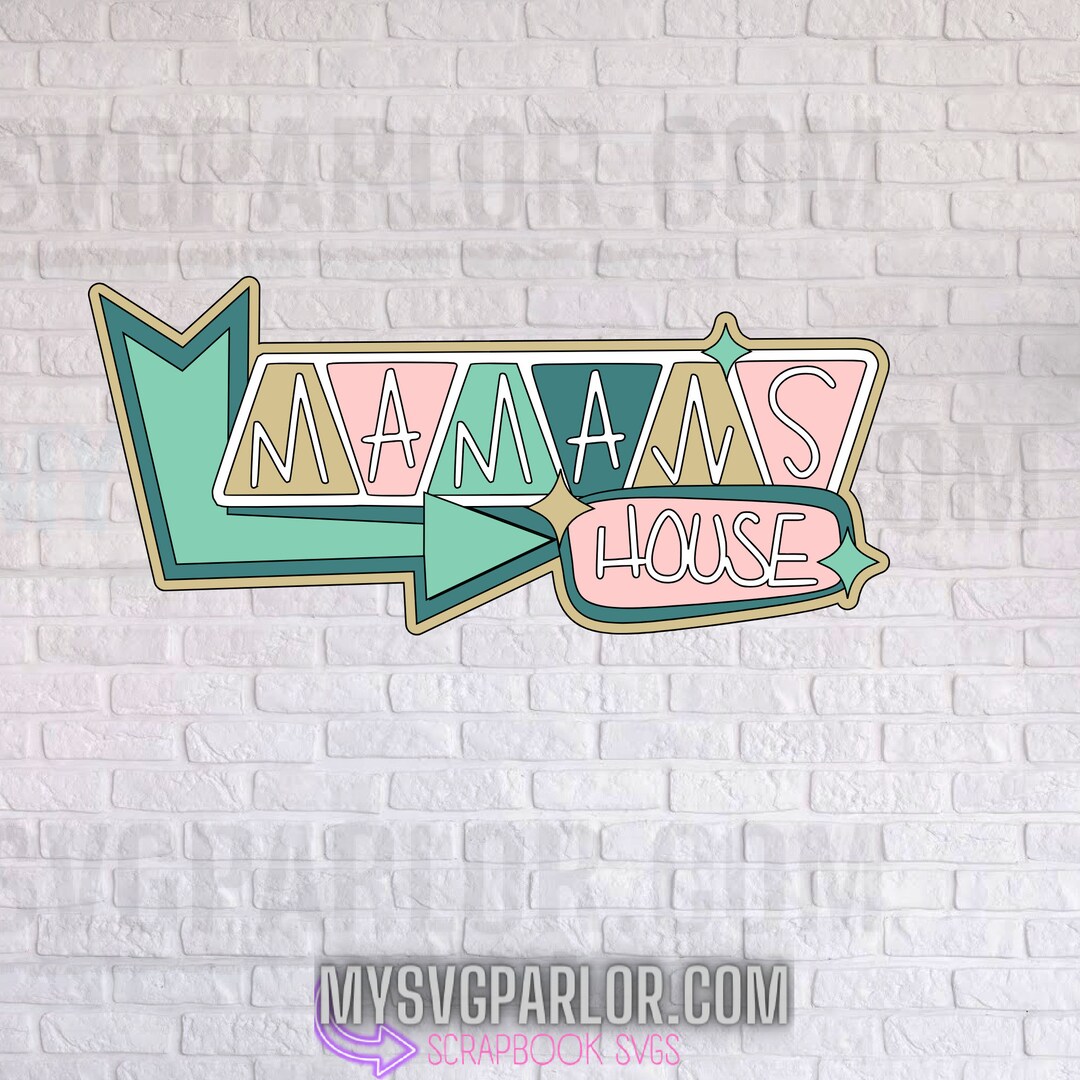 SVG Mamaw's House Scrapbook Title Cutting File Title for Scrapbooking ...