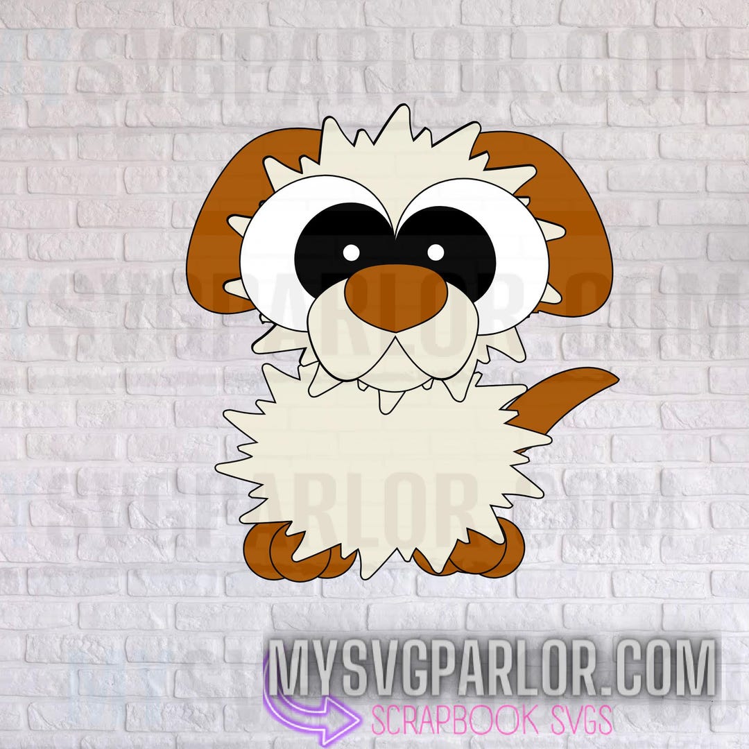 SVG Frazzled Dog Cutting File for Crafts Scrapbooking Download File ...