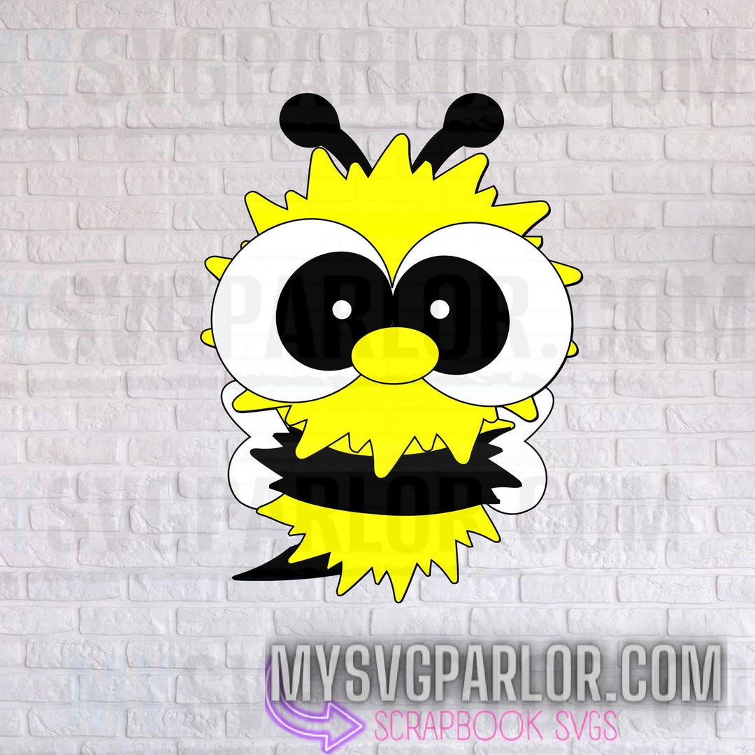 SVG Frazzled Bee Cutting File for Crafts Scrapbooking Download File ...