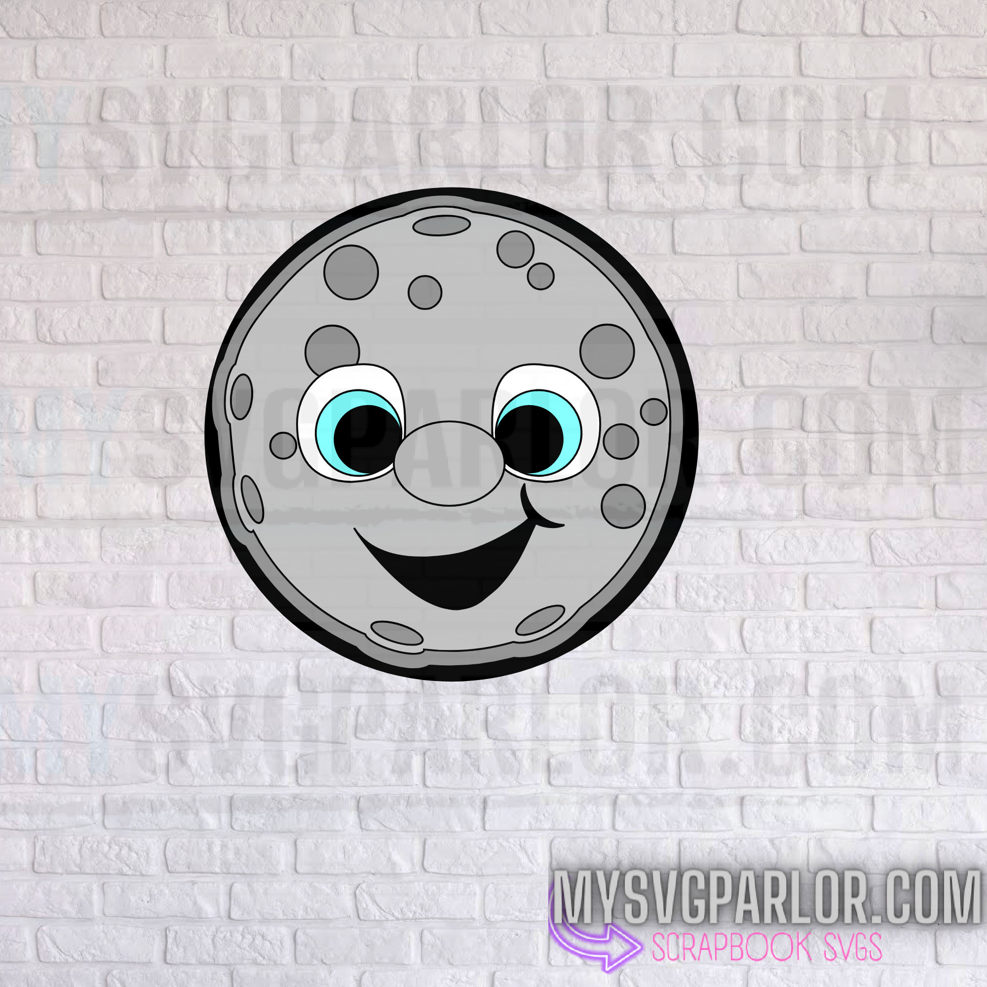 SVG Eclipse Moon SCRAPBOOK Cutting File Title for Scrapbooking Paper ...