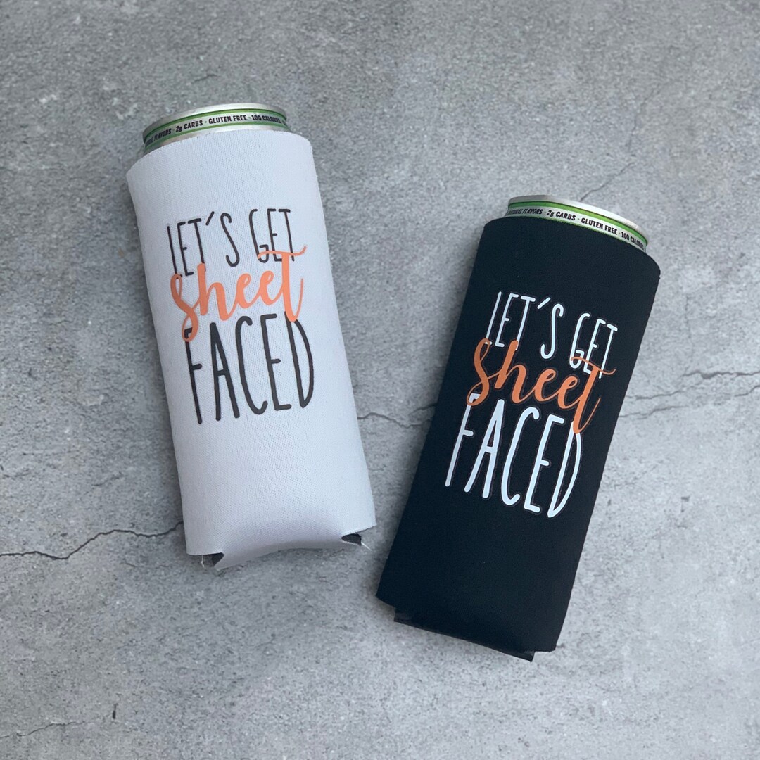 Let’s Get Sheet Faced Halloween Slim Seltzer Can Coolers - Etsy
