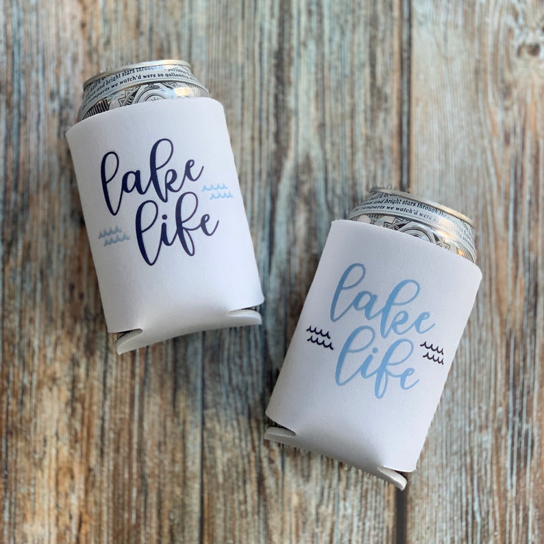 Lake Life Beer Can Coolers - Etsy