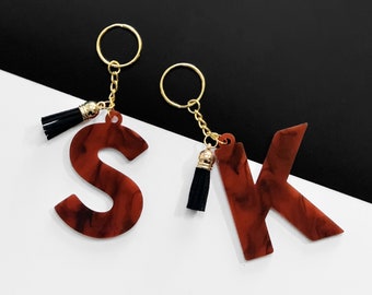 Keychain Initial - Etsy