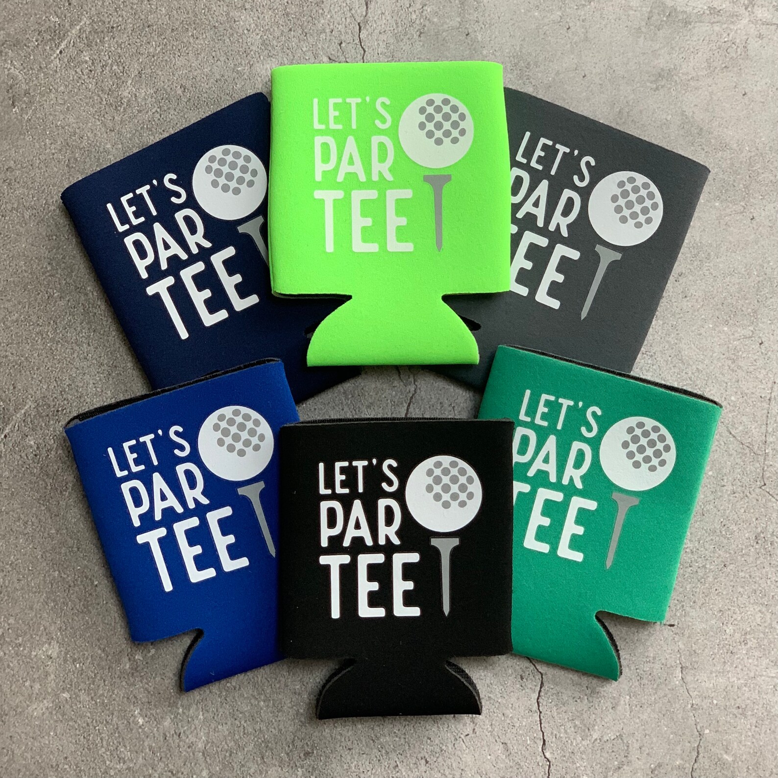 Let's Par Tee Golfing Bachelor Party Beer Can Coolers - Etsy