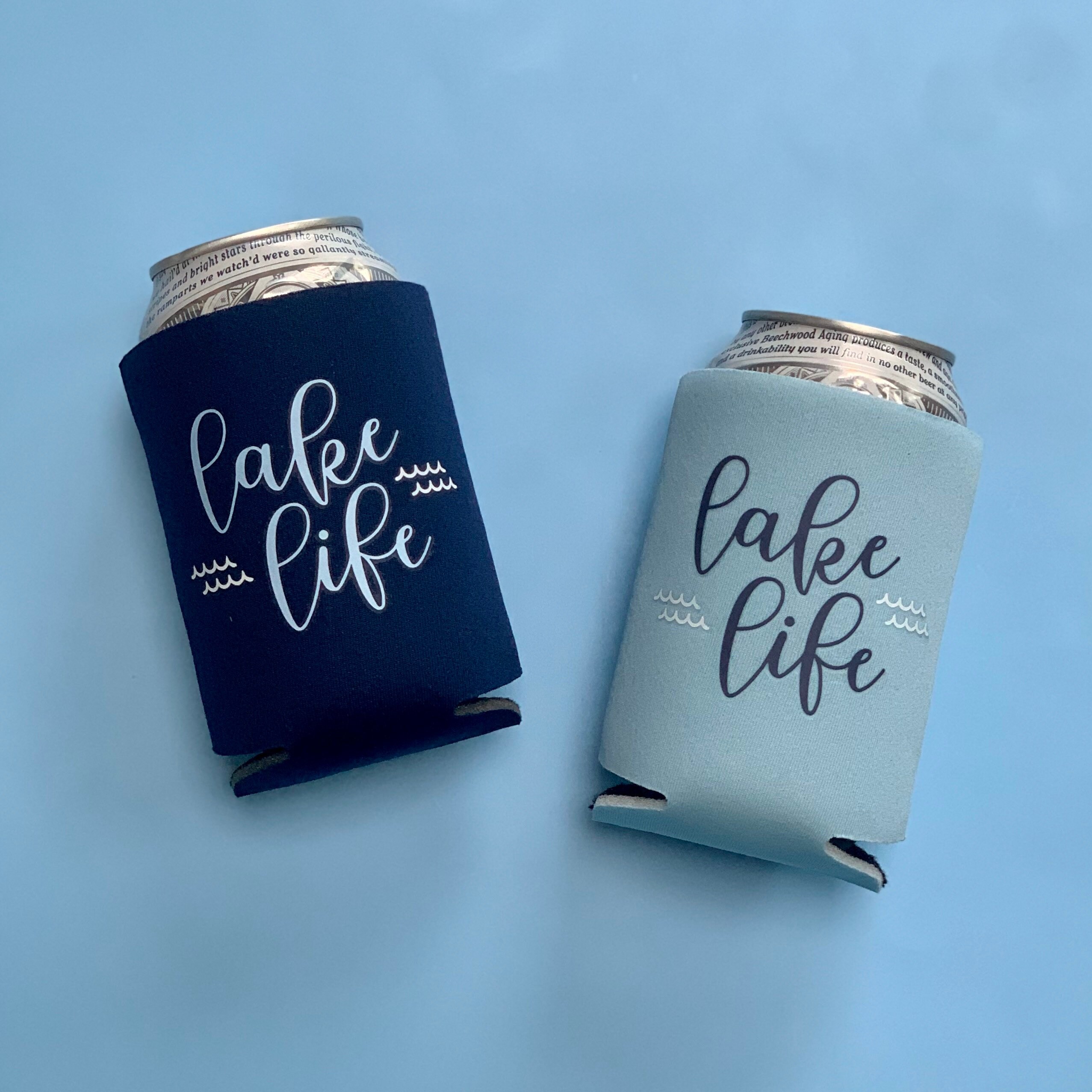 Lake Life Beer Can Coolers - Etsy