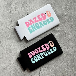Dazed and Engaged & Boozed and Confused Bachelorette Slim Seltzer Can ...