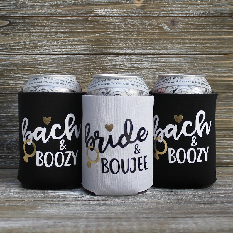 Bride and Boujee Bach and Boozy Bachelorette Party Beer Can | Etsy