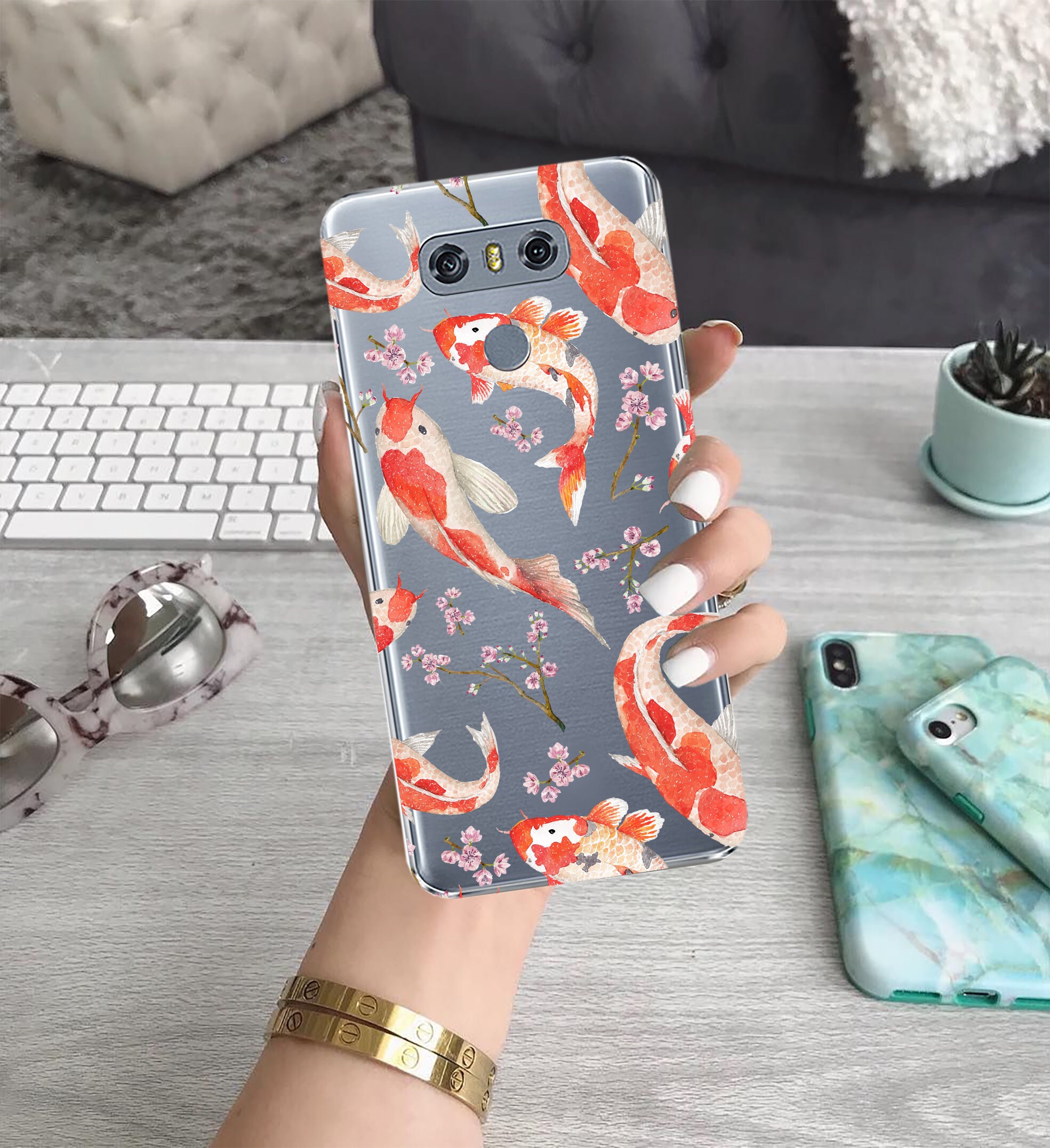 Koi Fish Case Lg Case Stylo 6 Case V50 Case LG V60 Case - Etsy