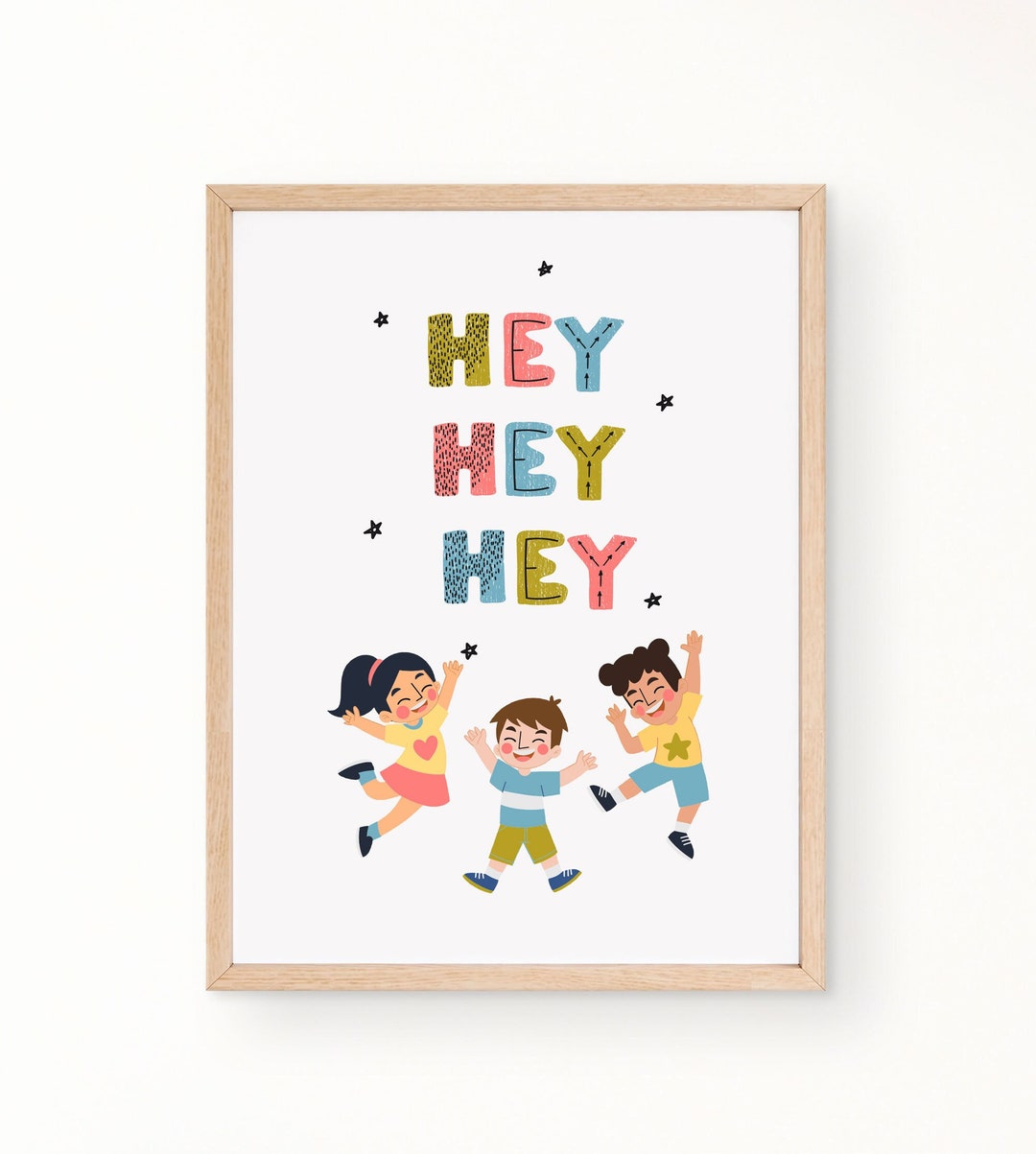 Hey Hey Hey Play All Day / Homeschool Posters / Playroom Decor ...