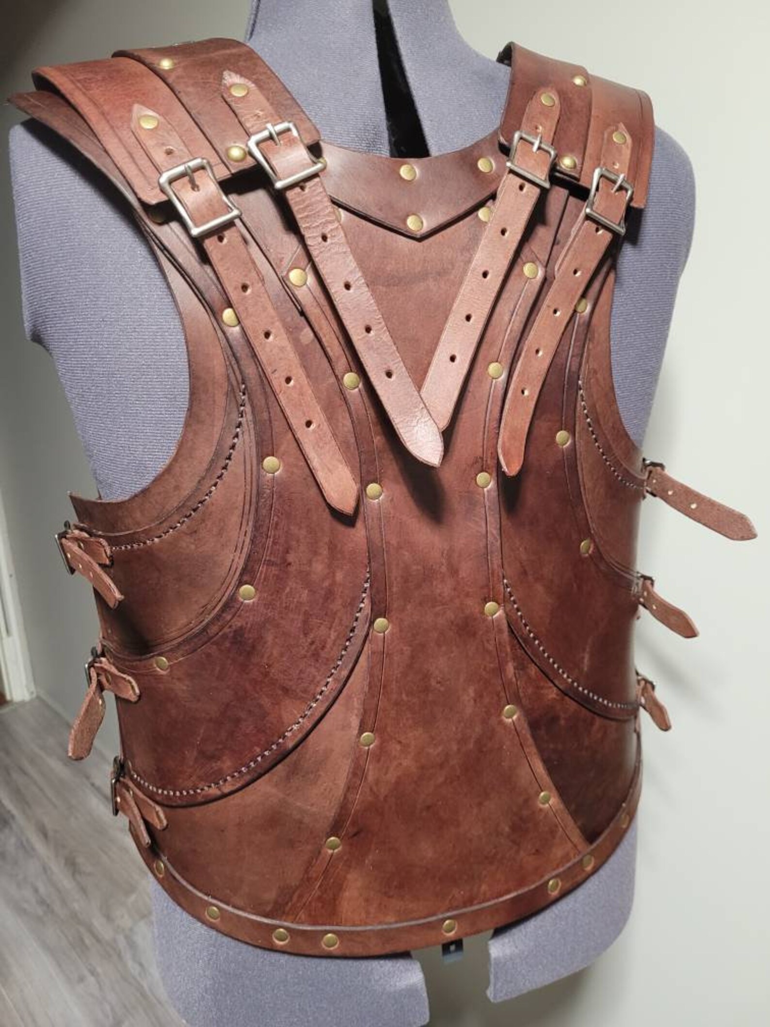Leather Armor- Full Chest and Back - Etsy