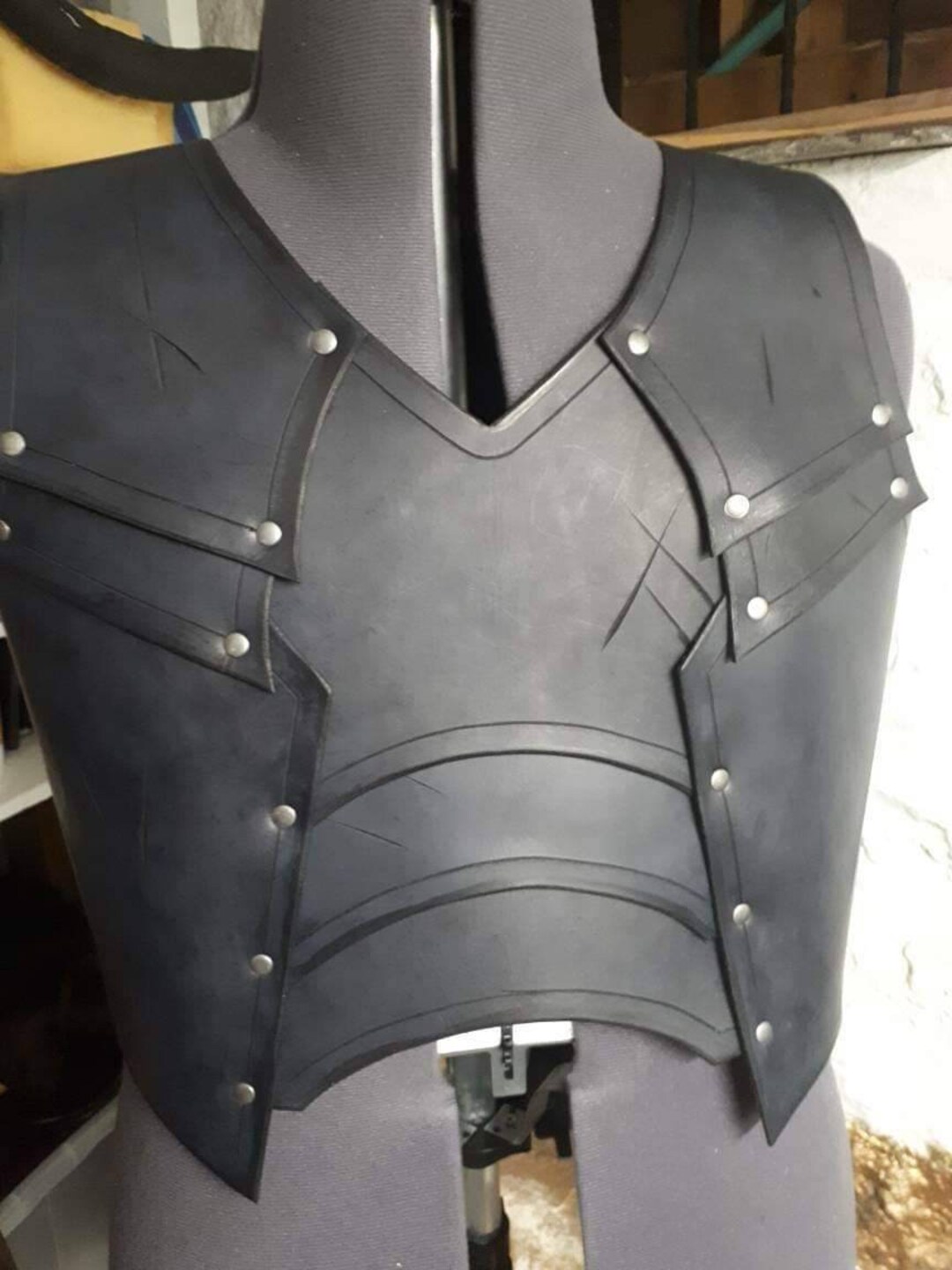 3mm Veg Tan Leather Front Chest Piece With Back Harness - Etsy