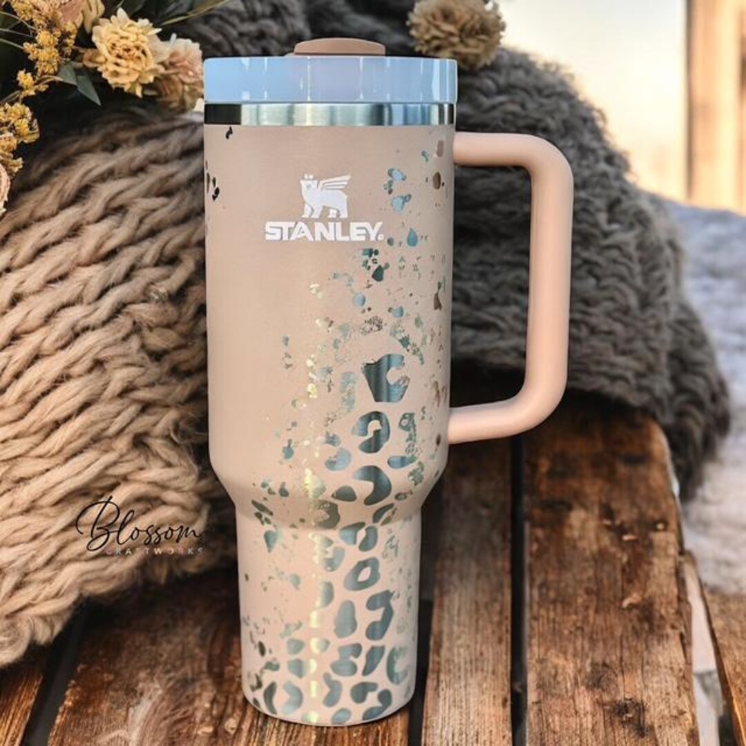 Laser Engraved Leopard Print Tumbler - Etsy