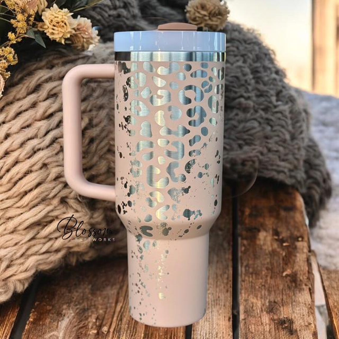 Laser Engraved Leopard Print Tumbler - Etsy