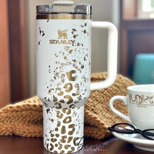 Laser Engraved Leopard Print Tumbler - Etsy