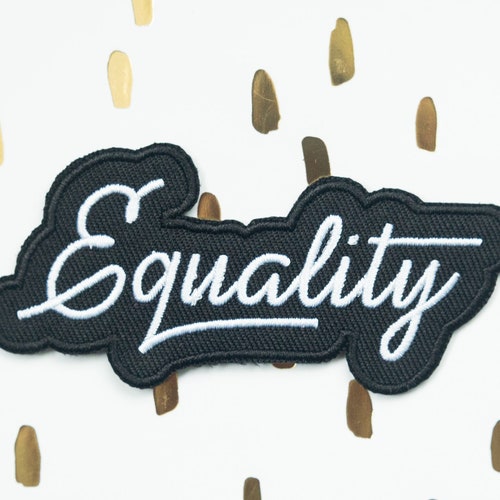Equality Embroidered Patch Feminist Iron on Patches Pride | Etsy