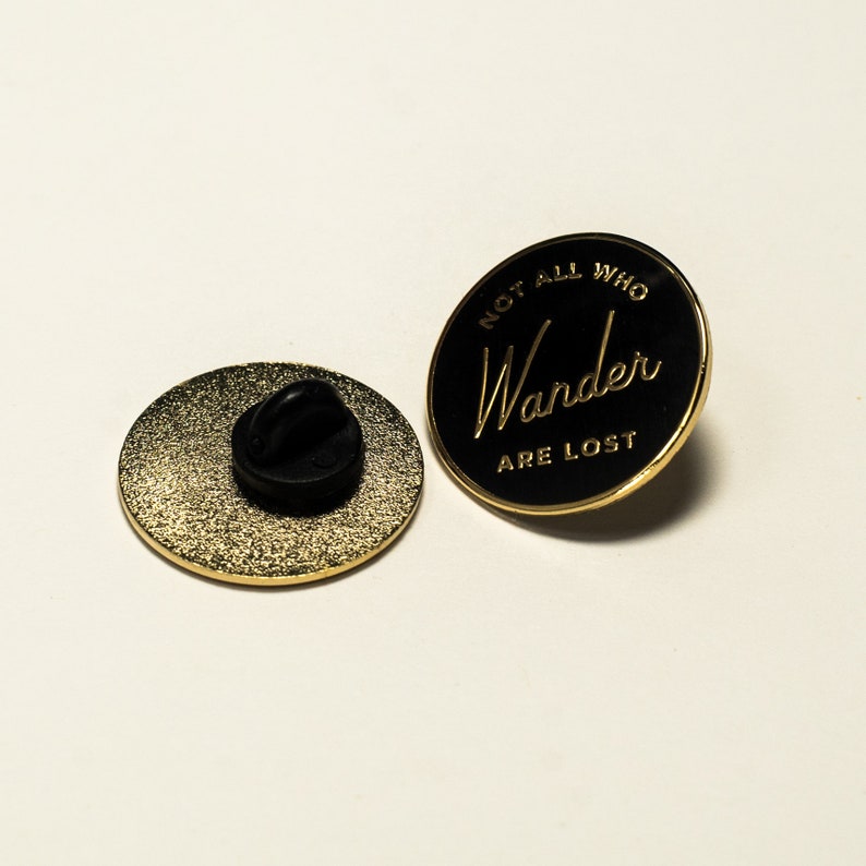 Not All Who Wander Are Lost Enamel Pin Travel Hard Enamel | Etsy