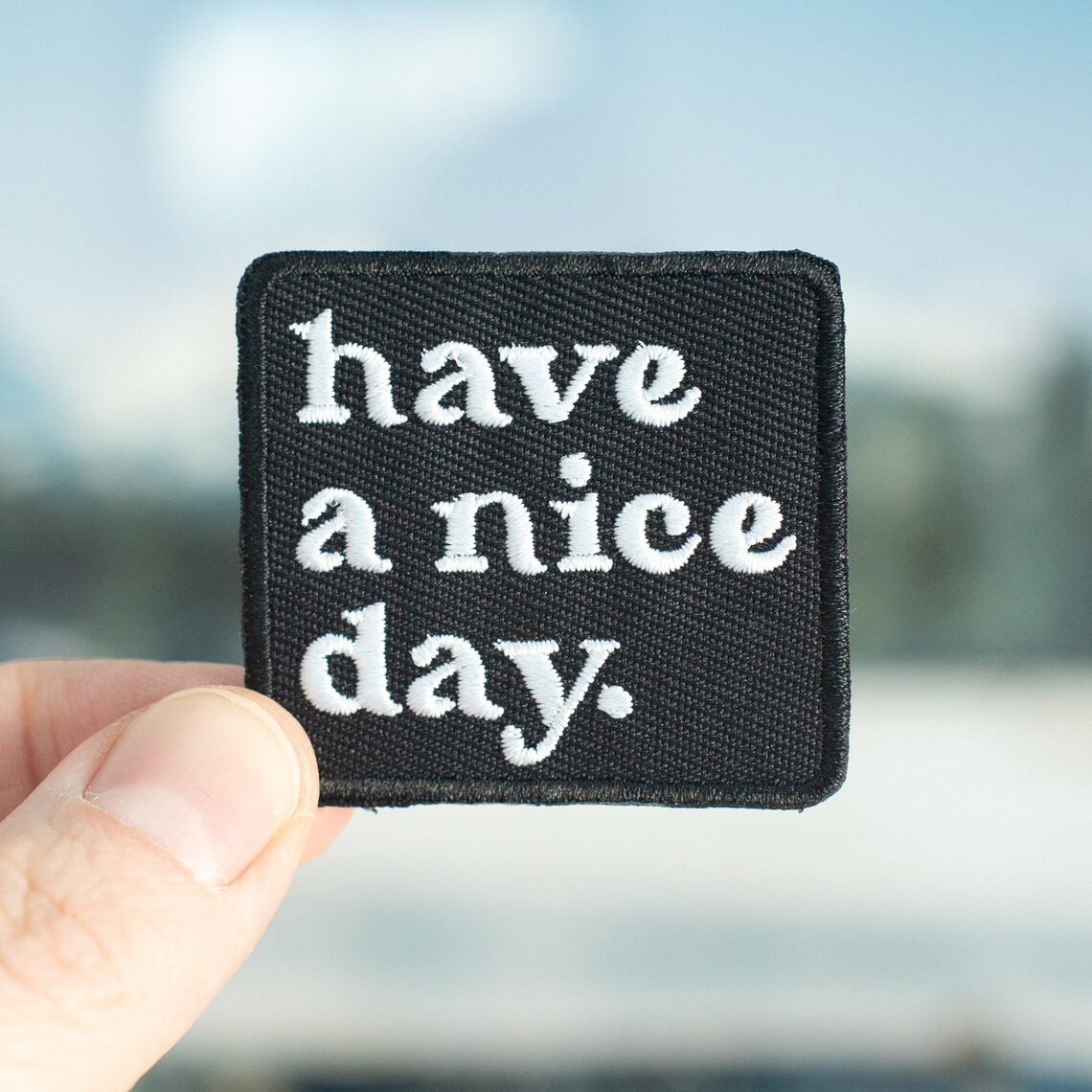 Have a Nice Day Embroidered Patch Iron on Patch Retro Patch | Etsy
