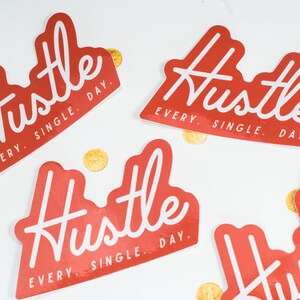 Hustle Vinyl Sticker | Laptop Decal, Water Bottle Sticker, Bumper ...