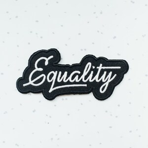 Equality Embroidered Patch - Feminist Iron on Patches, Pride Patch ...