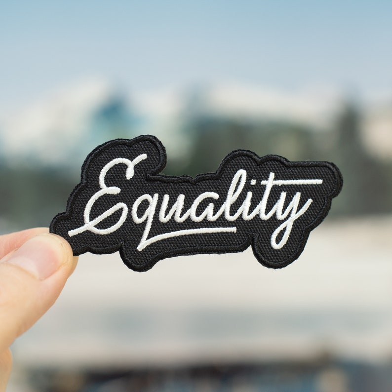 Equality Embroidered Patch Feminist Iron on Patches Pride | Etsy