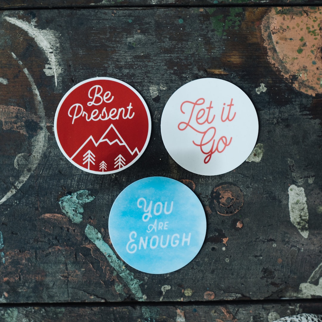 Mindfulness Sticker Set | Meditation, Gift for Her, Mental Health ...