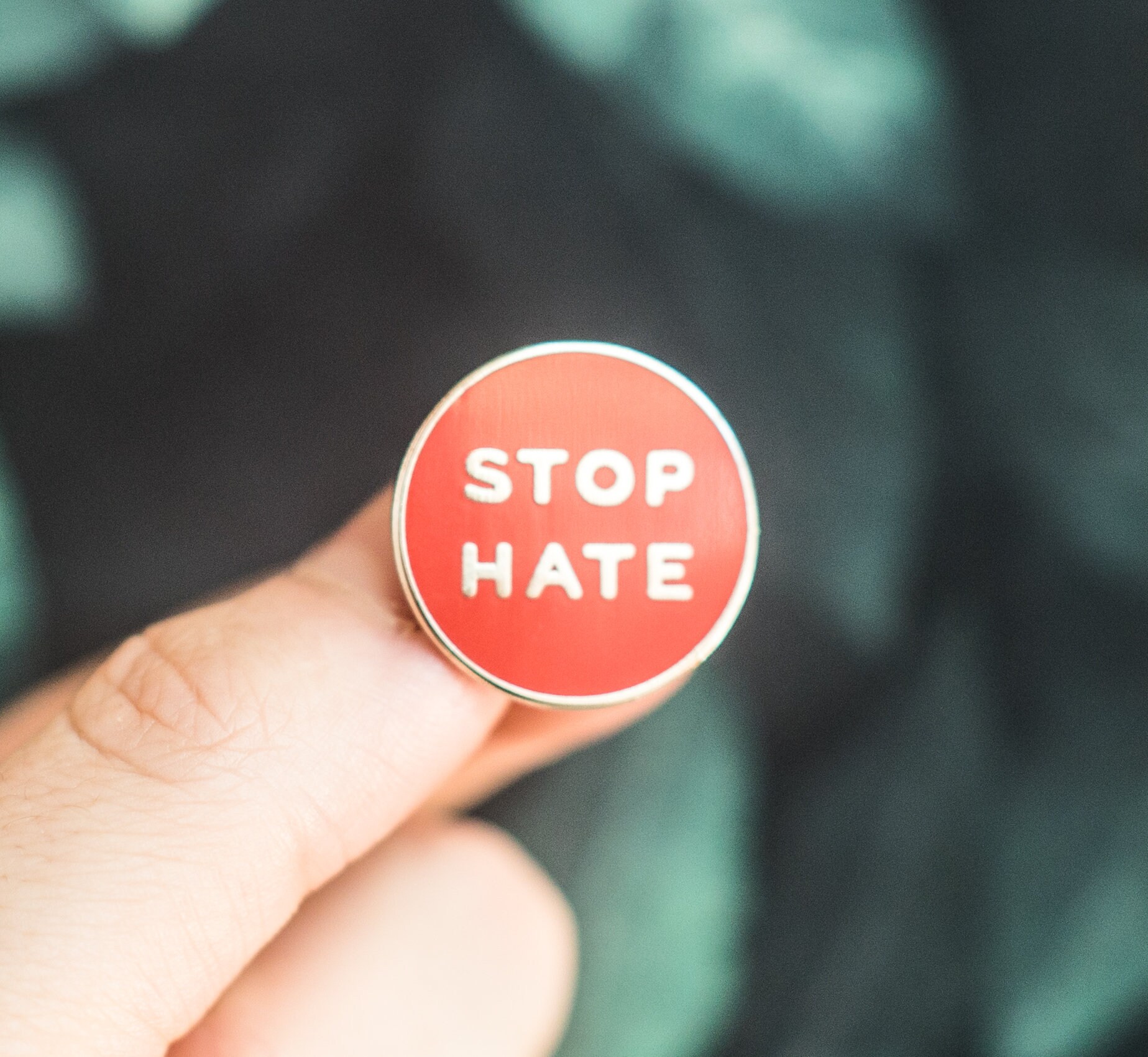 Stop Hate Enamel Pin and Sticker Set Feminism Pin Resist | Etsy