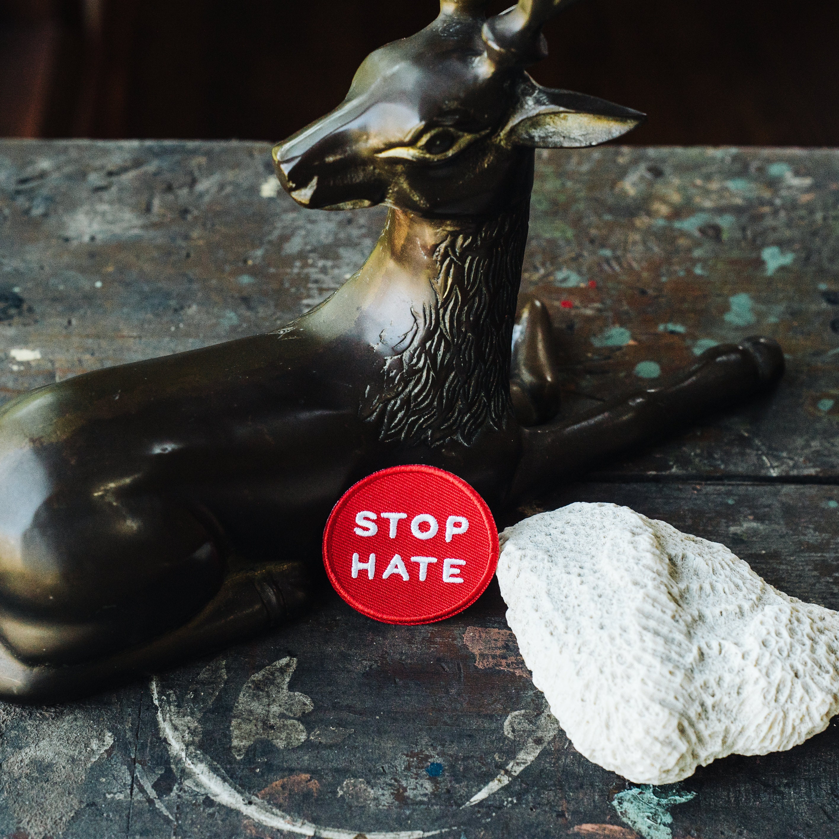 Stop Hate Embroidered Patch Feminist Patch Politics - Etsy